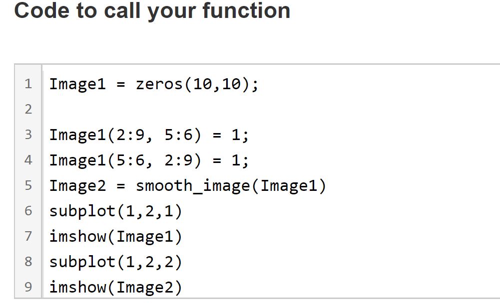 Write a function to "smooth" a black-and-white image | Chegg.com