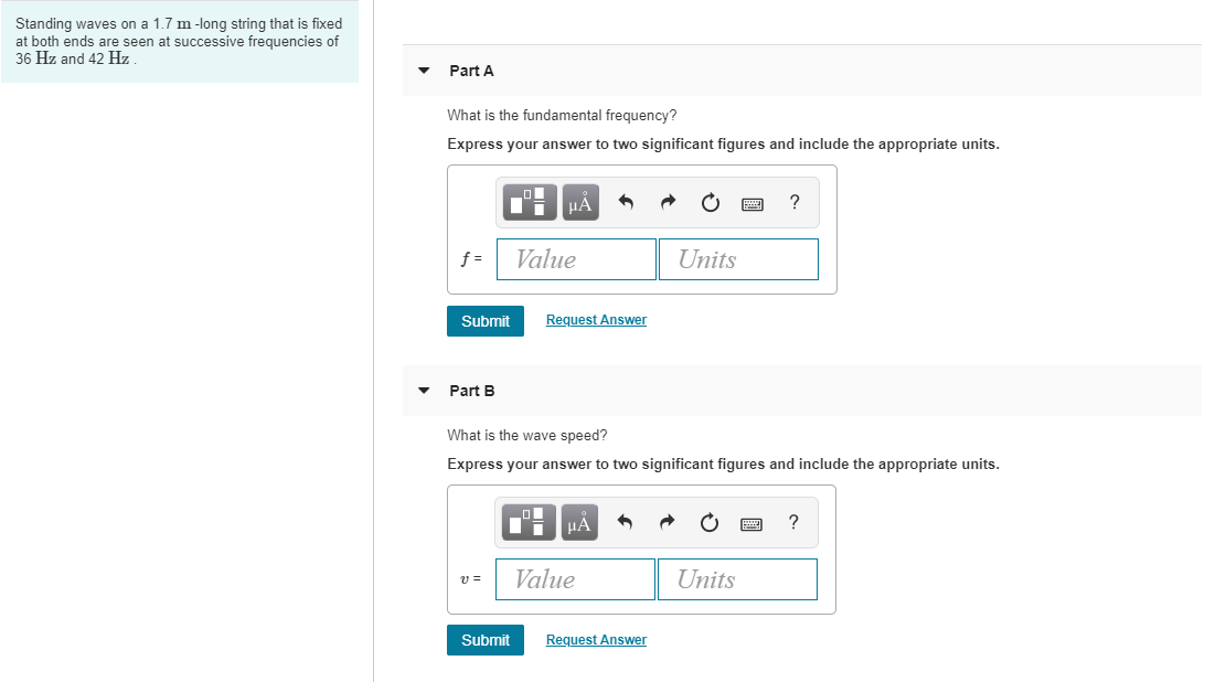Solved Standing waves on a 1.7 m-long string that is fixed | Chegg.com