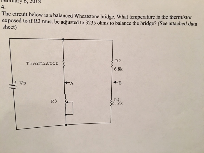 Solved The circuit below is a balanced Wheatstone bridge. | Chegg.com