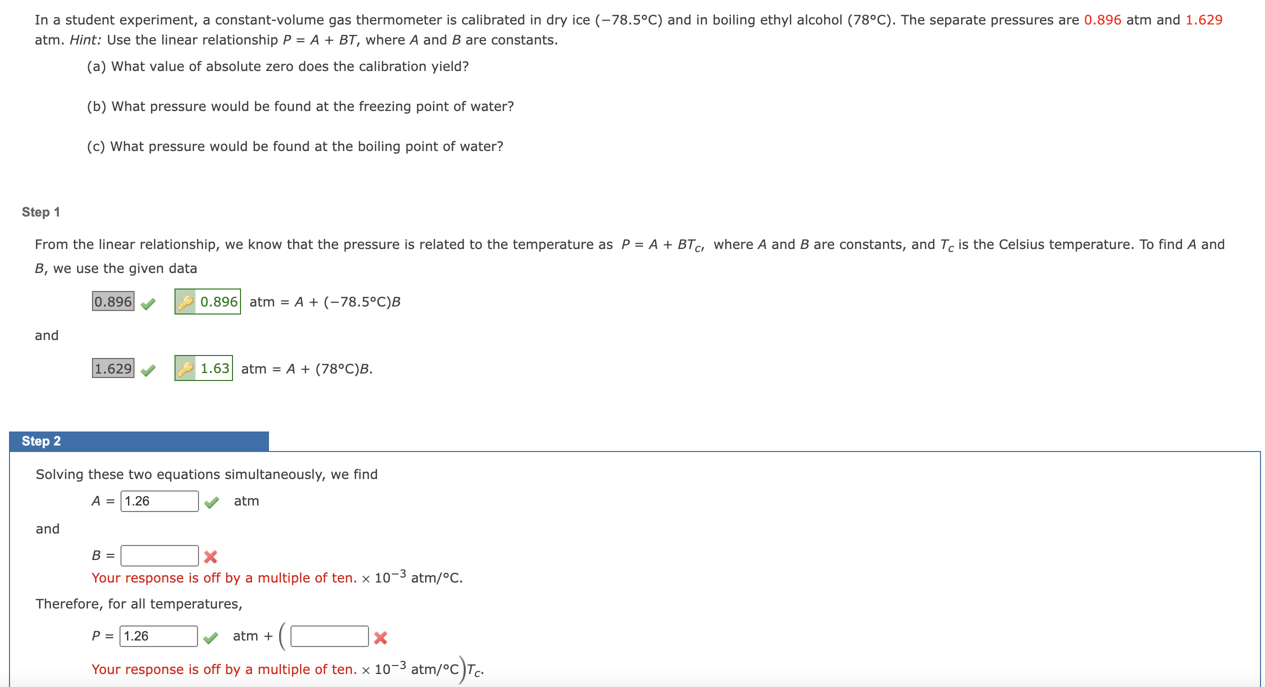Solved ONLY SOLVE B atm. Hint: Use the linear | Chegg.com