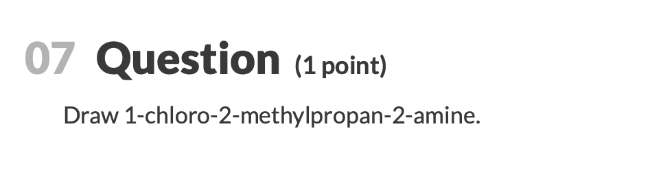 Solved 07 Question (1 point) Draw | Chegg.com Solved 07 Question (1 point) Draw | Chegg.com