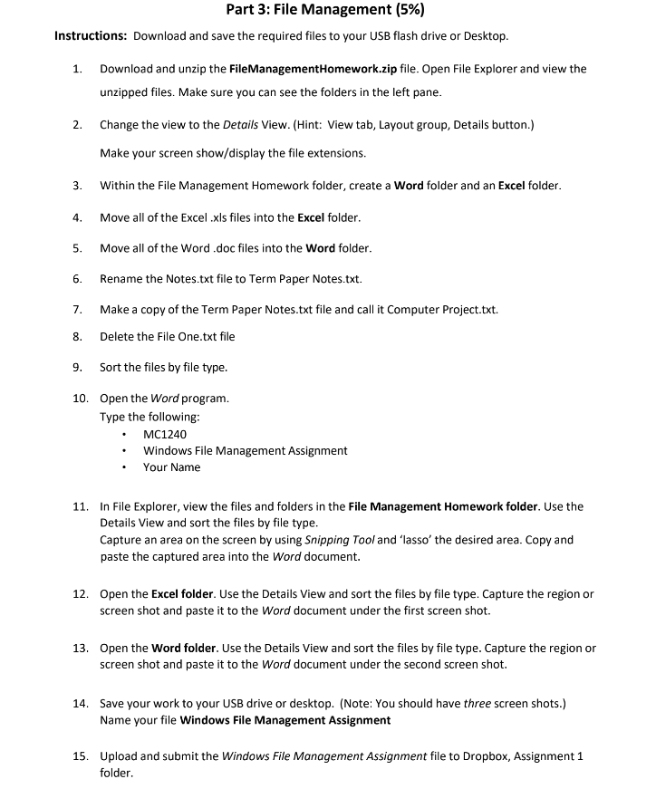 5. Move all of the Word doc files into the Word | Chegg.com 5. Move all of the Word doc files into the Word | Chegg.com