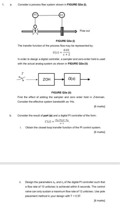 1, a, consider a process flow system shown in FIGURE | Chegg.com