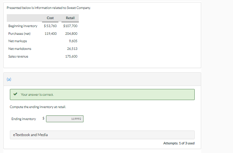 Solved Presented below is information related to Sweet | Chegg.com