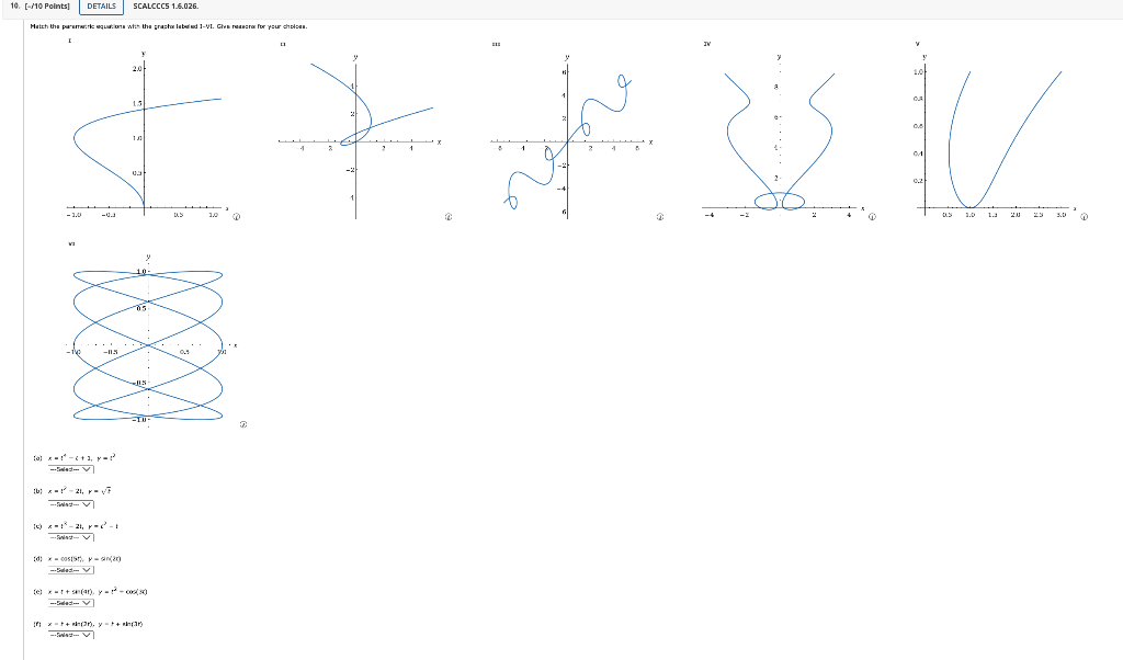 10. [- 110 Polints] DETAILS SCALCCC5 1.6.026. a: (t) | Chegg.com