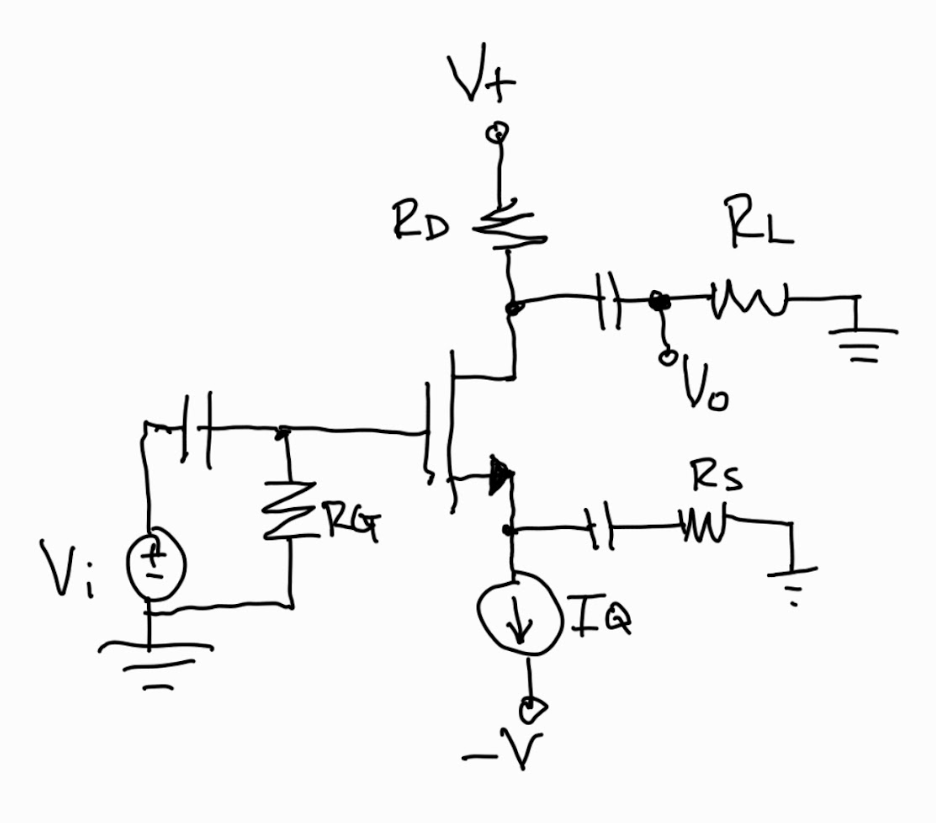 Solved Dealing with an NMOS Common Source circuit (small | Chegg.com