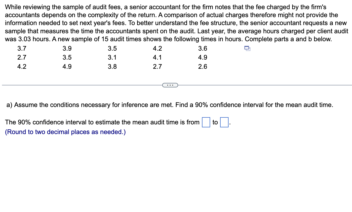 Solved While reviewing the sample of audit fees, a senior | Chegg.com