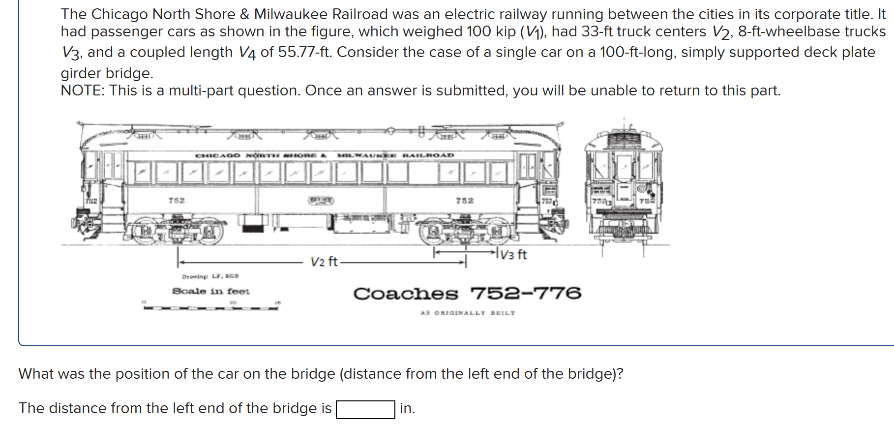 Solved The Chicago North Shore \& Milwaukee Railroad was an | Chegg.com