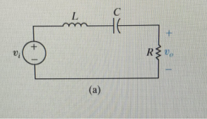 Solved 14.21 Design a series RLC bandpass filter (see Fig. | Chegg.com