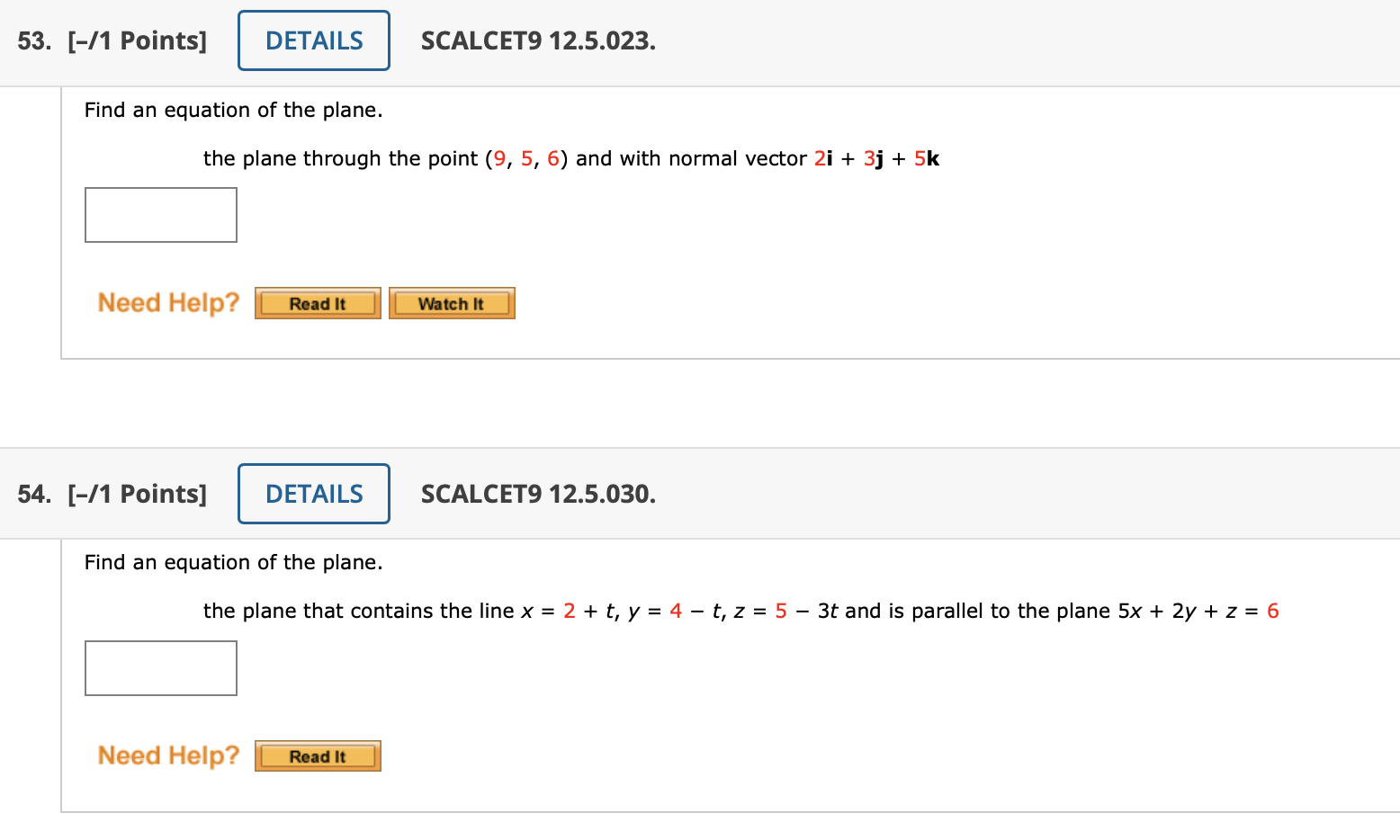 Solved 42. [-12 Points] DETAILS SCALCET9 12.5.002. Find a | Chegg.com