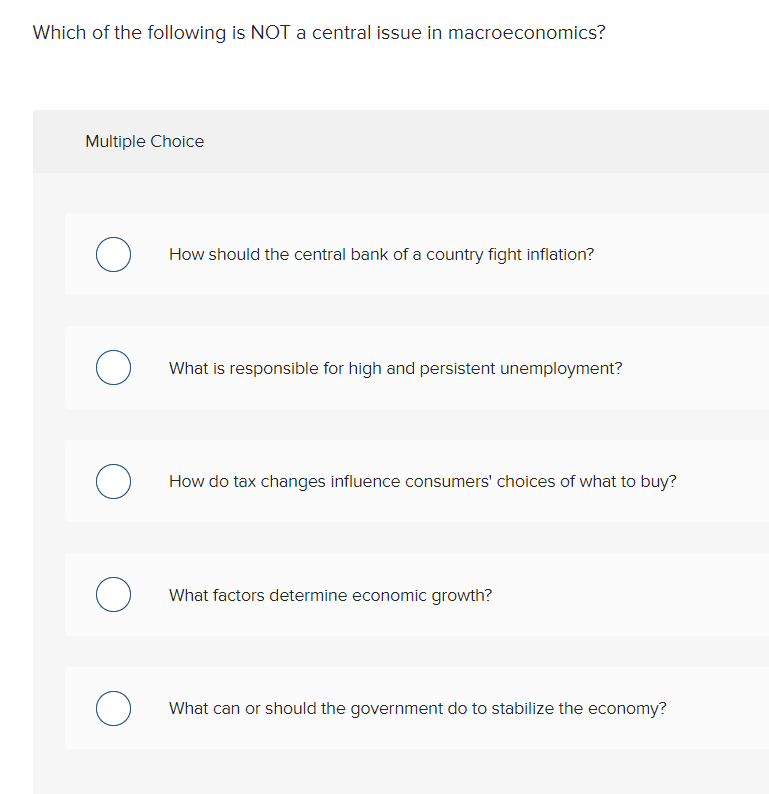 Solved Which of the following is NOT a central issue in | Chegg.com