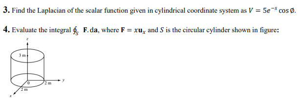 Solved 3. Find the Laplacian of the scalar function given in | Chegg.com