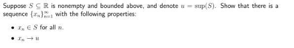 Solved Suppose S S R is nonempty and bounded above, and | Chegg.com