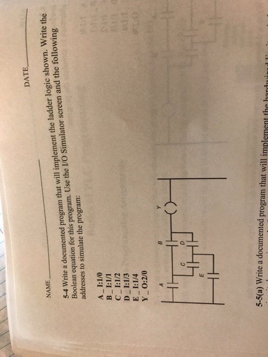 Solved DATE NAME 5-4 Write a documented program that will | Chegg.com Solved DATE NAME 5-4 Write a documented program that will | Chegg.com