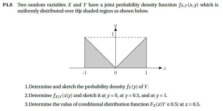 Solved P4.8 Two random variables X and Y have a joint | Chegg.com