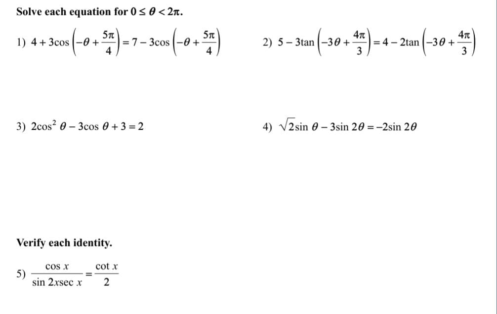 Solved Solve each equation for | Chegg.com Solved Solve each equation for | Chegg.com