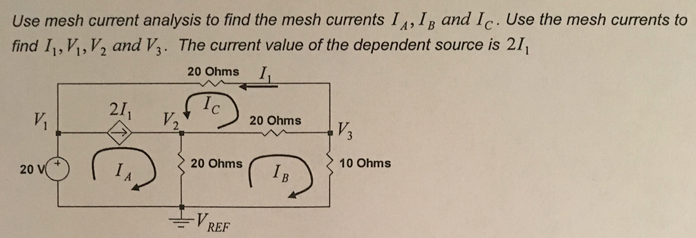 Solved Use mesh current analysis to find the mesh currents 1 | Chegg.com