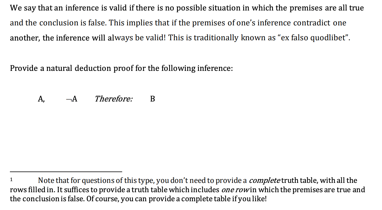 Solved We say that an inference is valid if there is no | Chegg.com