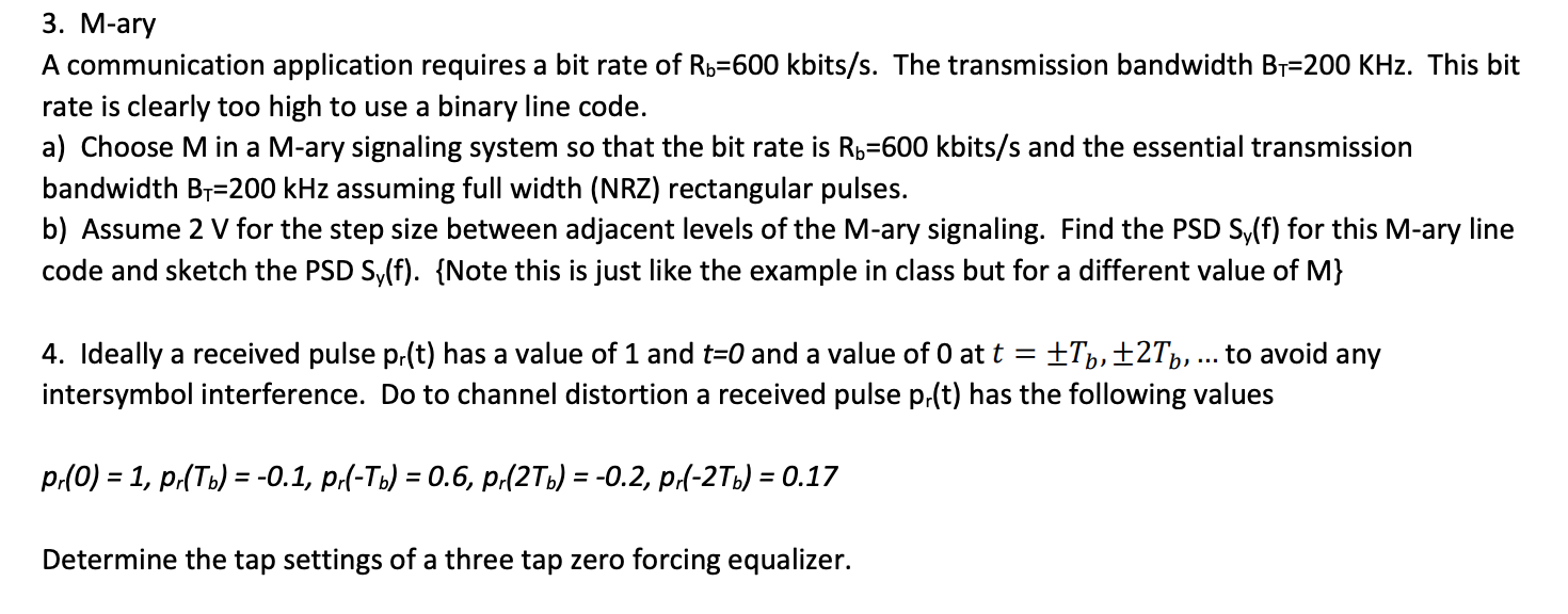 A communication application requires a bit rate of | Chegg.com
