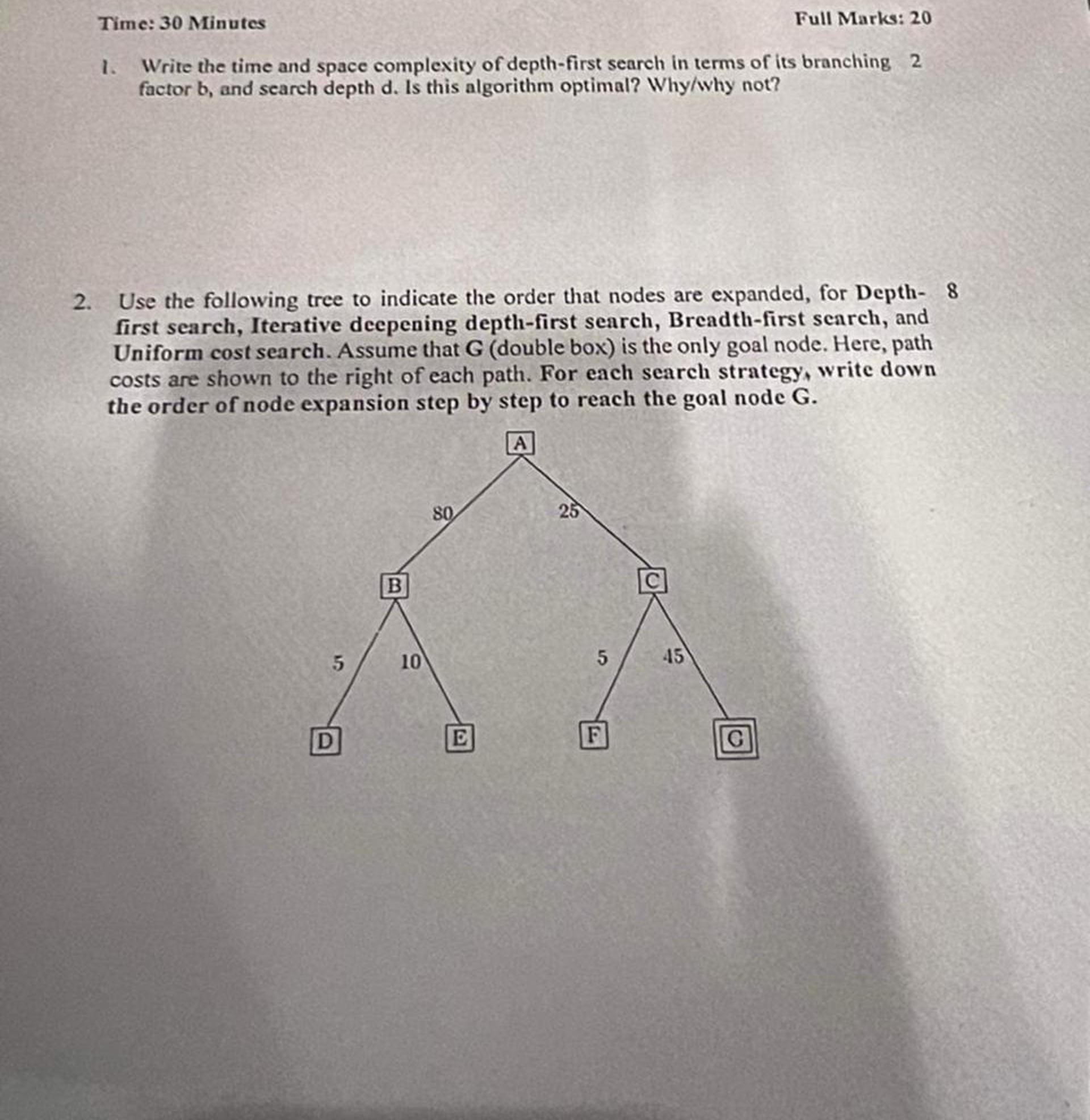 Solved 1. ﻿Write the time and space complexity of | Chegg.com