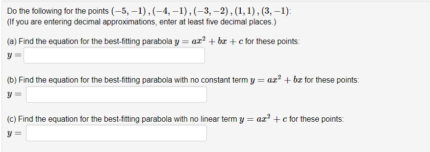 Solved Do the following for the points | Chegg.com