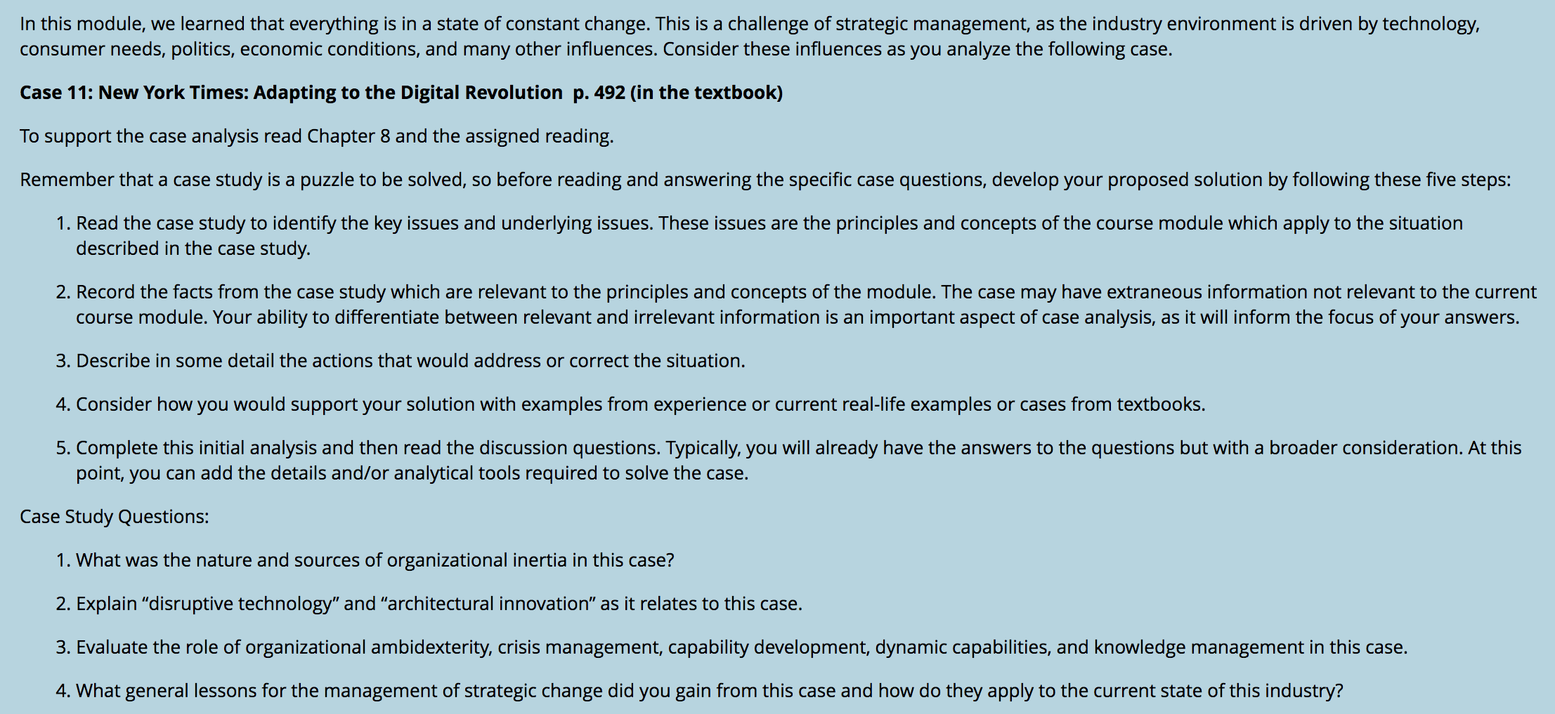 Solved In this module, we learned that everything is in a | Chegg.com