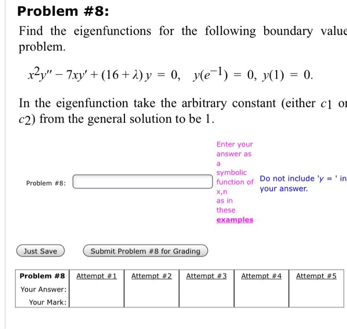 Solved Find the eigenfunctions for the following boundary | Chegg.com