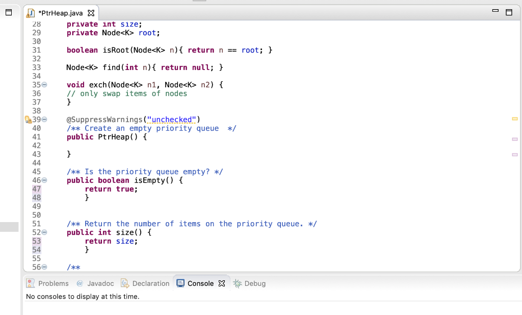 PtrHeap.java 3 1 package algs24; 2 30 import | Chegg.com