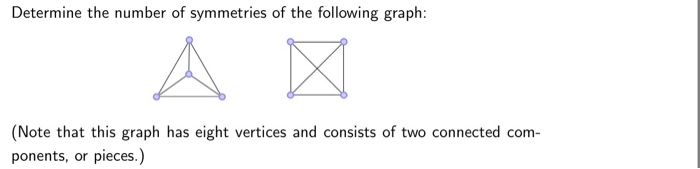 Solved Determine The Number Of Symmetries Of The Following