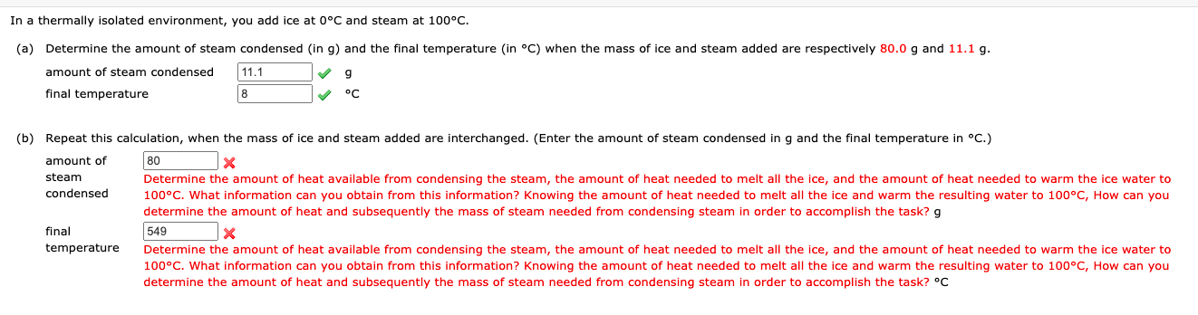 Solved In a thermally isolated environment, you add ice at | Chegg.com