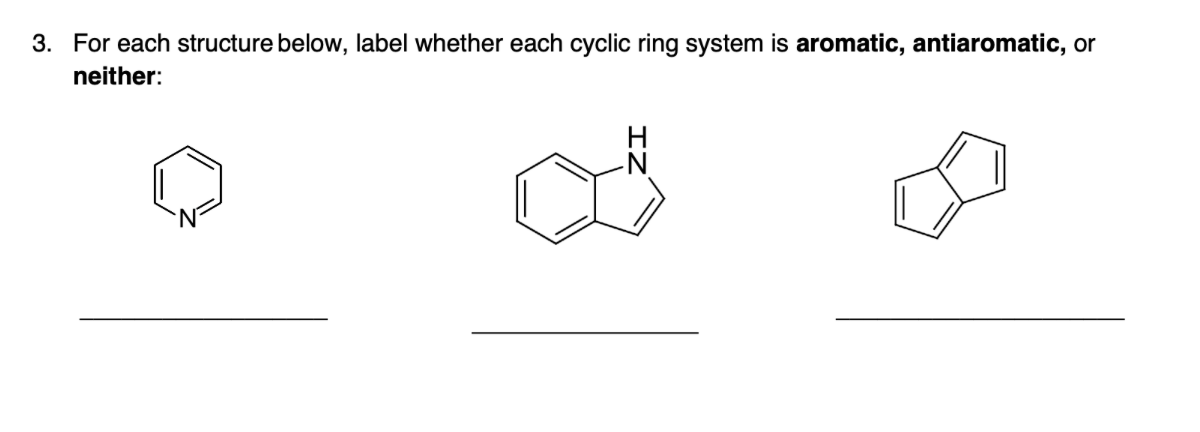 Solved 3. For each structure below, label whether each | Chegg.com