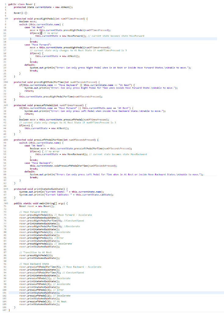 Use the code you submitted for the Moond Rover and | Chegg.com