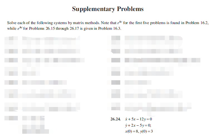 Solved Supplementary Problems Solve each of the following | Chegg.com