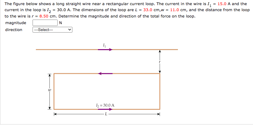 Solved The figure below shows a long straight wire near a | Chegg.com