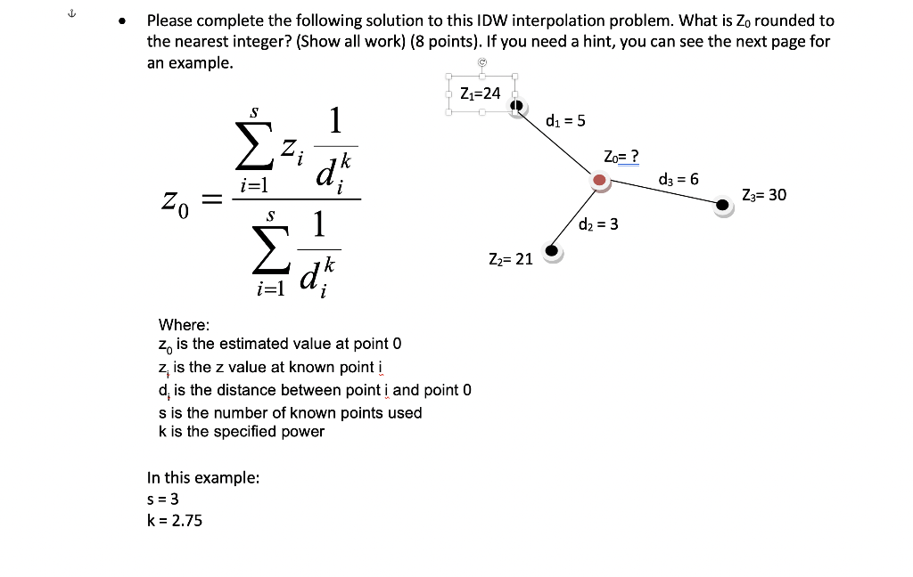 Solved S Please complete the following solution to this IDW | Chegg.com