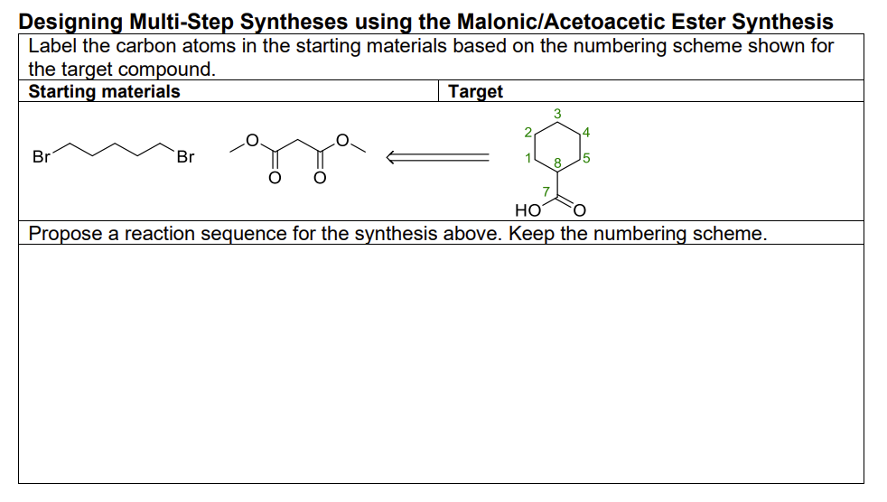 Solved Designing Multi-Step Syntheses using the | Chegg.com