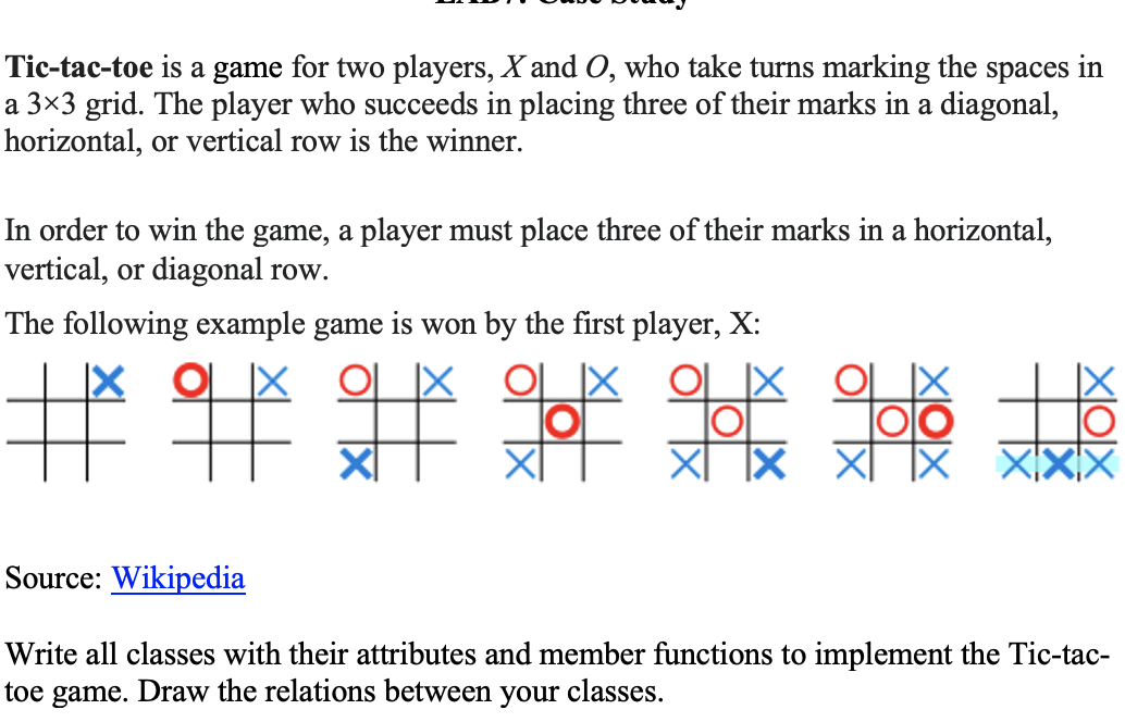 Solved Tic-tac-toe is a game for two players, X and 0, who | Chegg.com