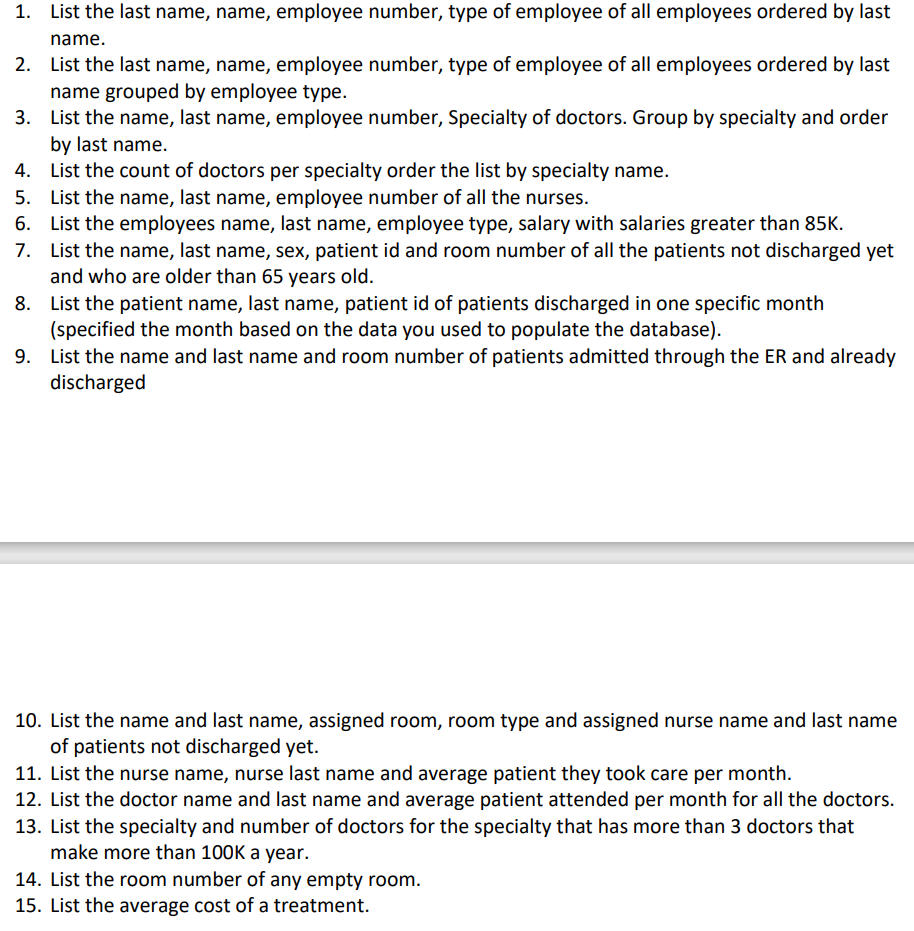 Solved SQL code: create table DOCTOR ( emp_id | Chegg.com
