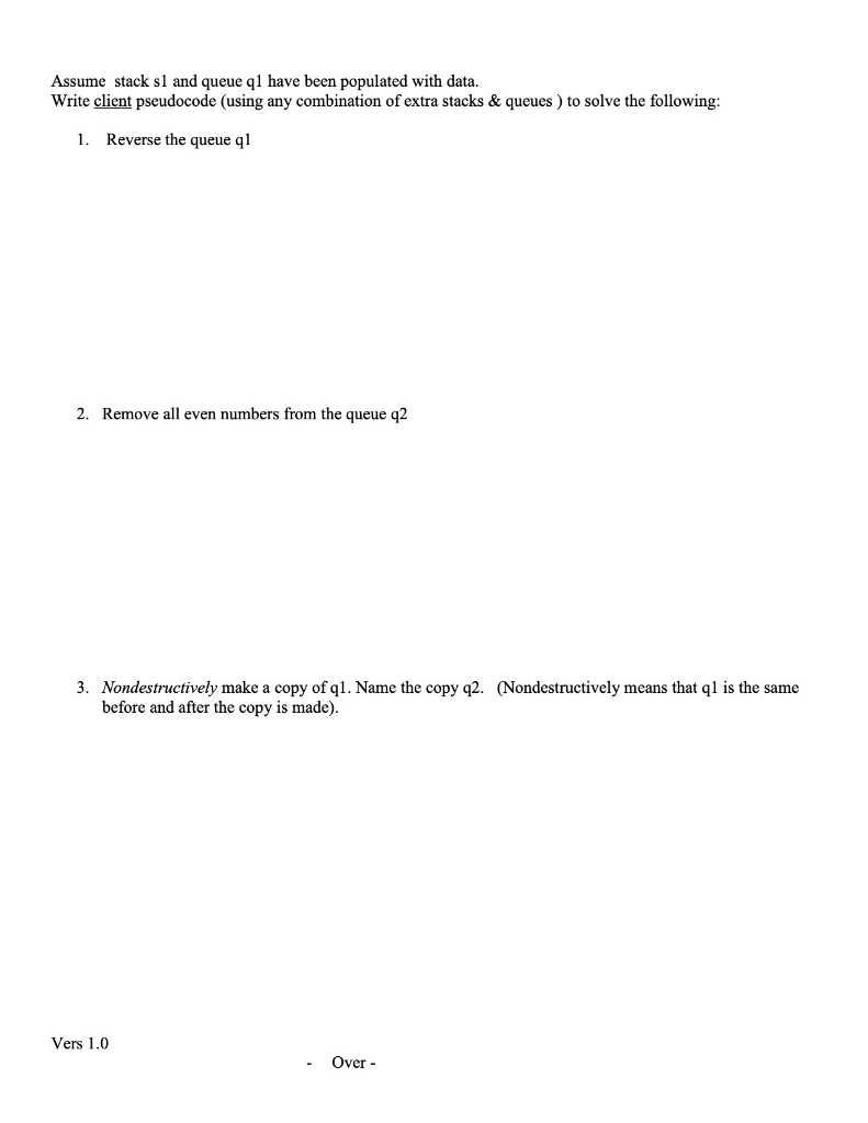 Solved CSC 300 Fa19 Homework 4 Part II name Write the | Chegg.com