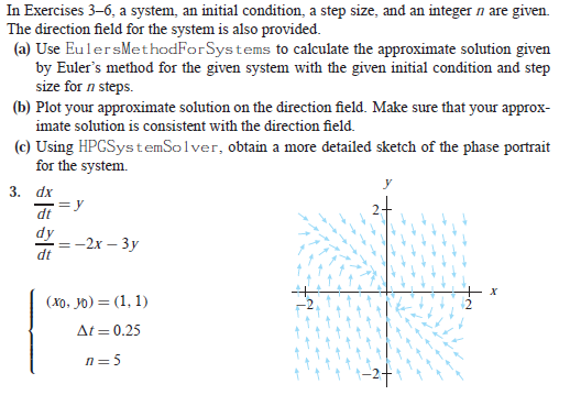 Solved In Exercises 3-6, a system, an initial condition, a | Chegg.com