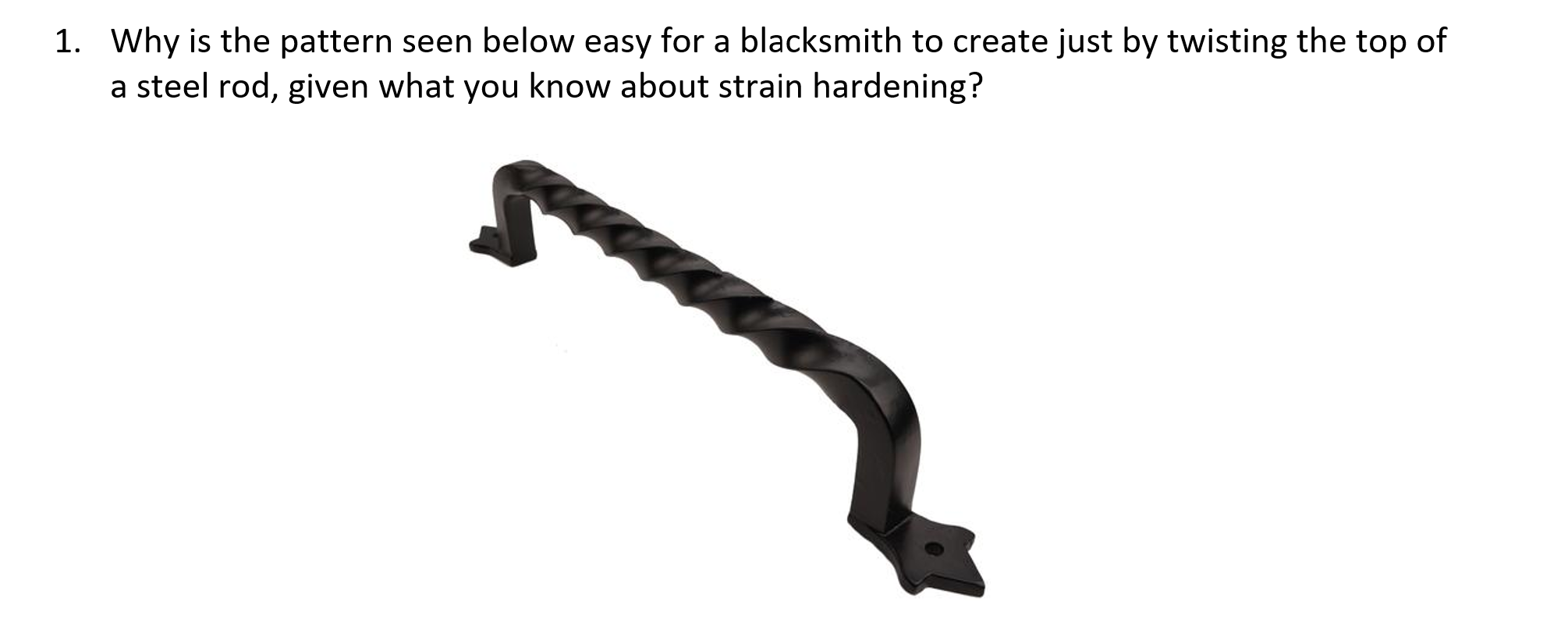 Solved 1. Why is the pattern seen below easy for a | Chegg.com