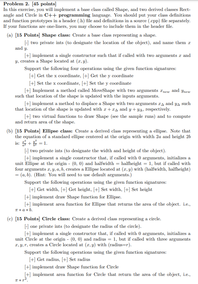 Solved Problem 2. (45 points) In this exercise, you will | Chegg.com