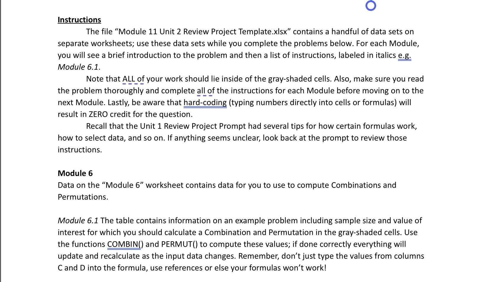 Solved Instructions The file "Module 11 Unit 2 Review | Chegg.com