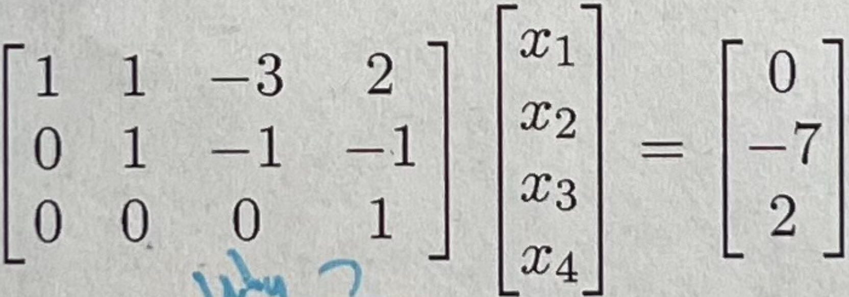 Solved Find the general solution to the matrix equation | Chegg.com