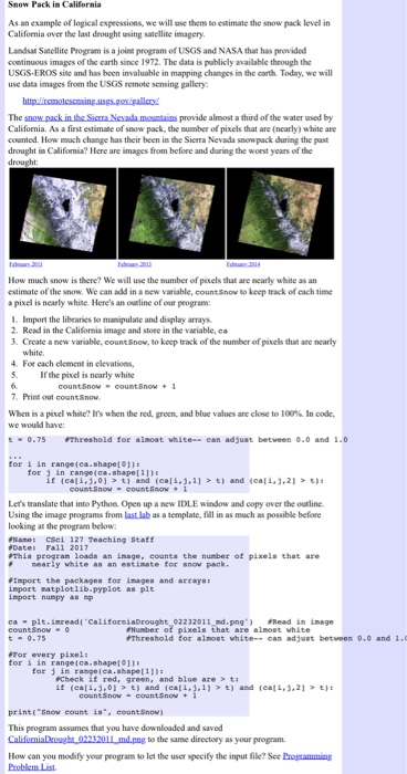 Solved Please write a python program for the following: | Chegg.com