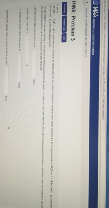 Solved HW6: Problem 3 (1 poin) For this probiem, a person | Chegg.com