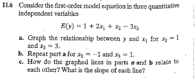 Solved 11,6 Consider the first-order model equation in three | Chegg.com