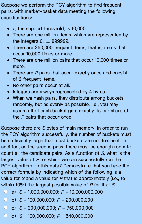 Solved 1. Suppose we perform the 3-pass multistage algorithm | Chegg.com