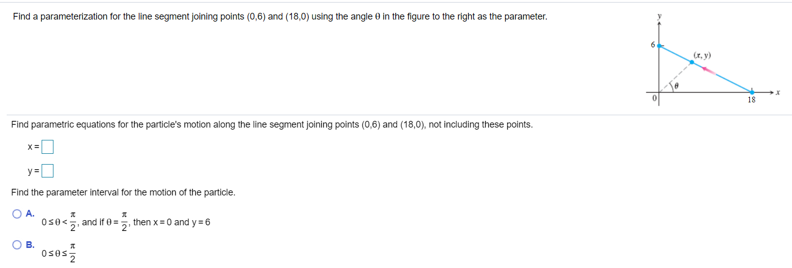 Solved Find a parameterization for the line segment joining | Chegg.com