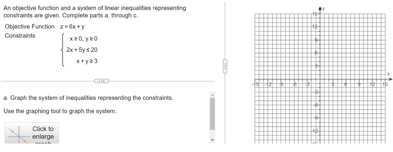 Solved An objective function and a system of linear | Chegg.com